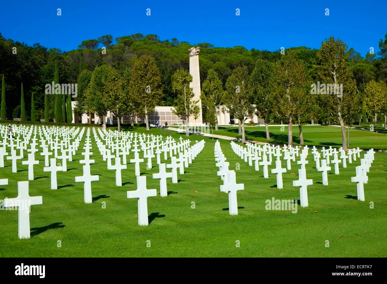 Florence American Cemetery Italy World War II WWII Stock Photo - Alamy