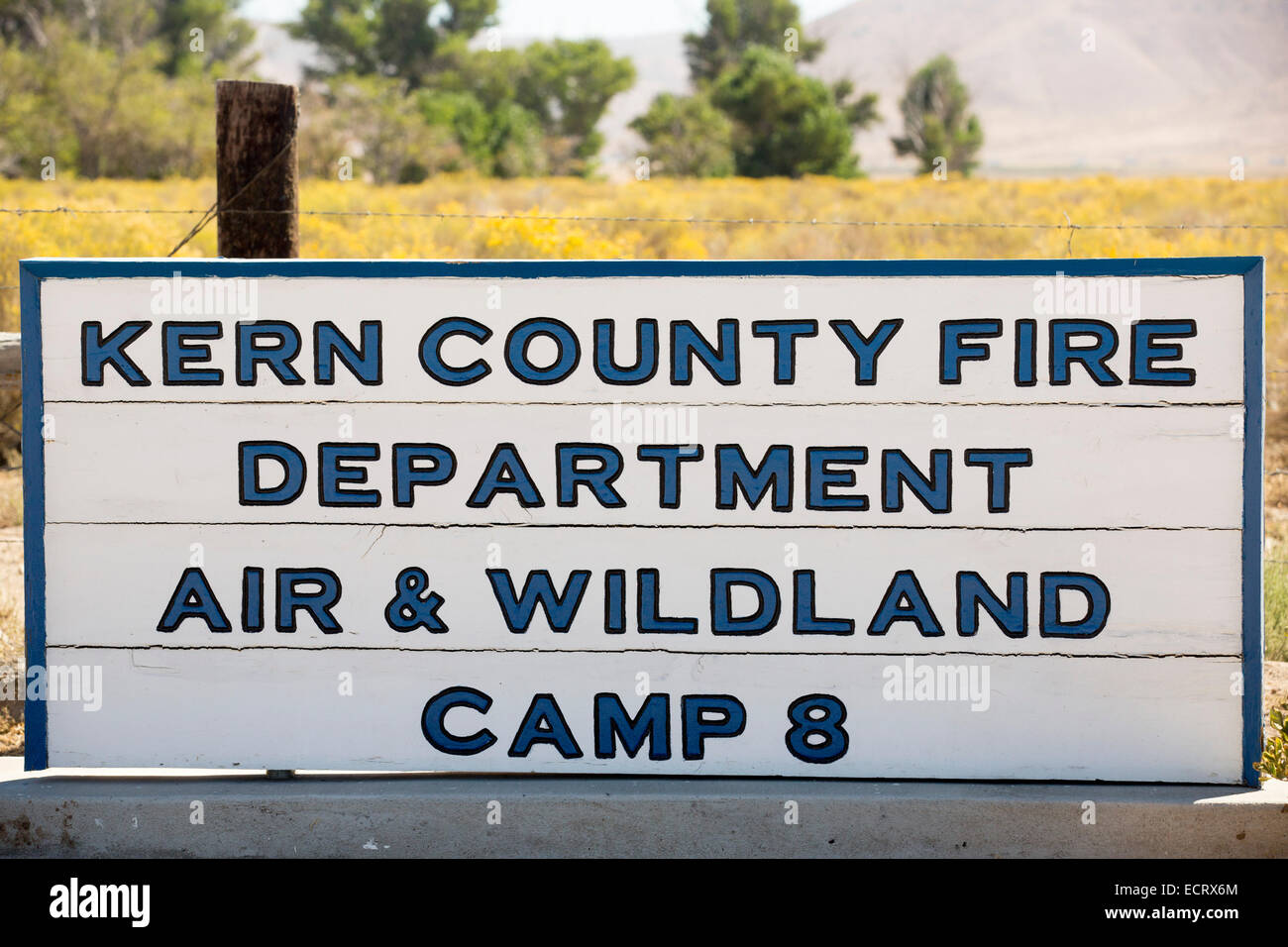 The Kern county fire Department near Tehachapi Pass, California, USA ...