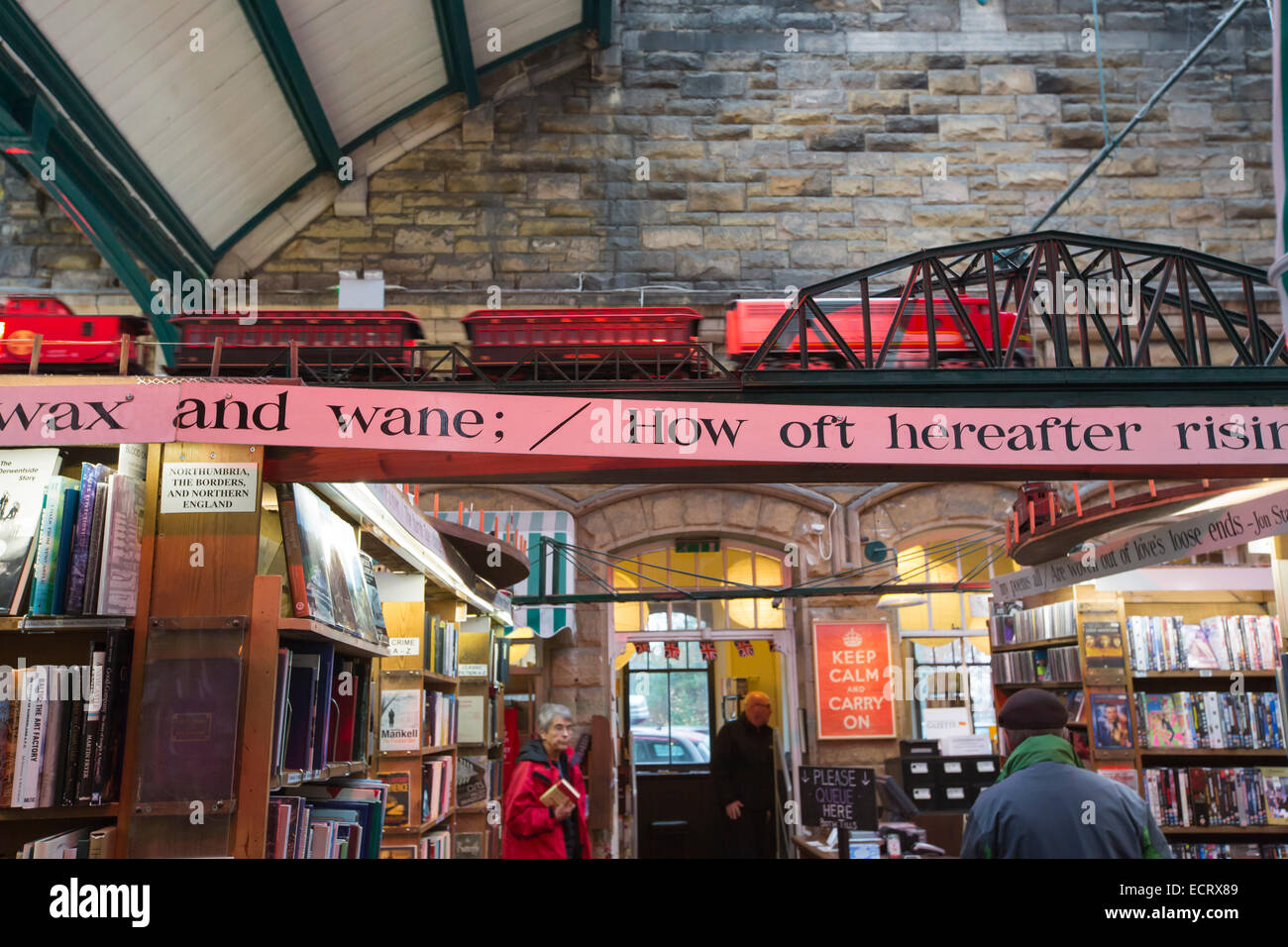 Barter books in Alnwick, one of the largest second hand bookshops in ...