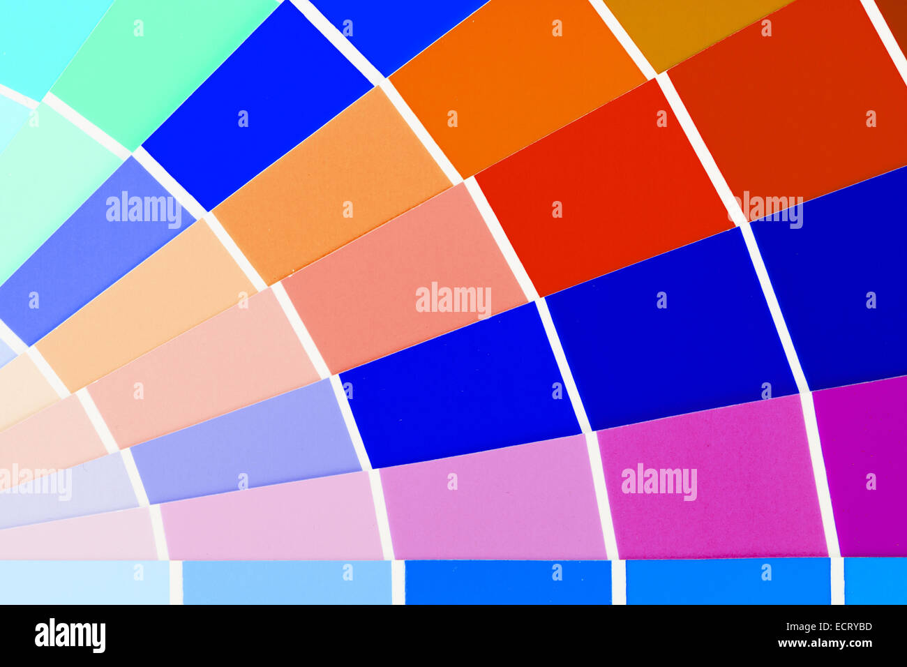 Vector Colour Card With A Small Selection Of Colors Stock Photo Alamy