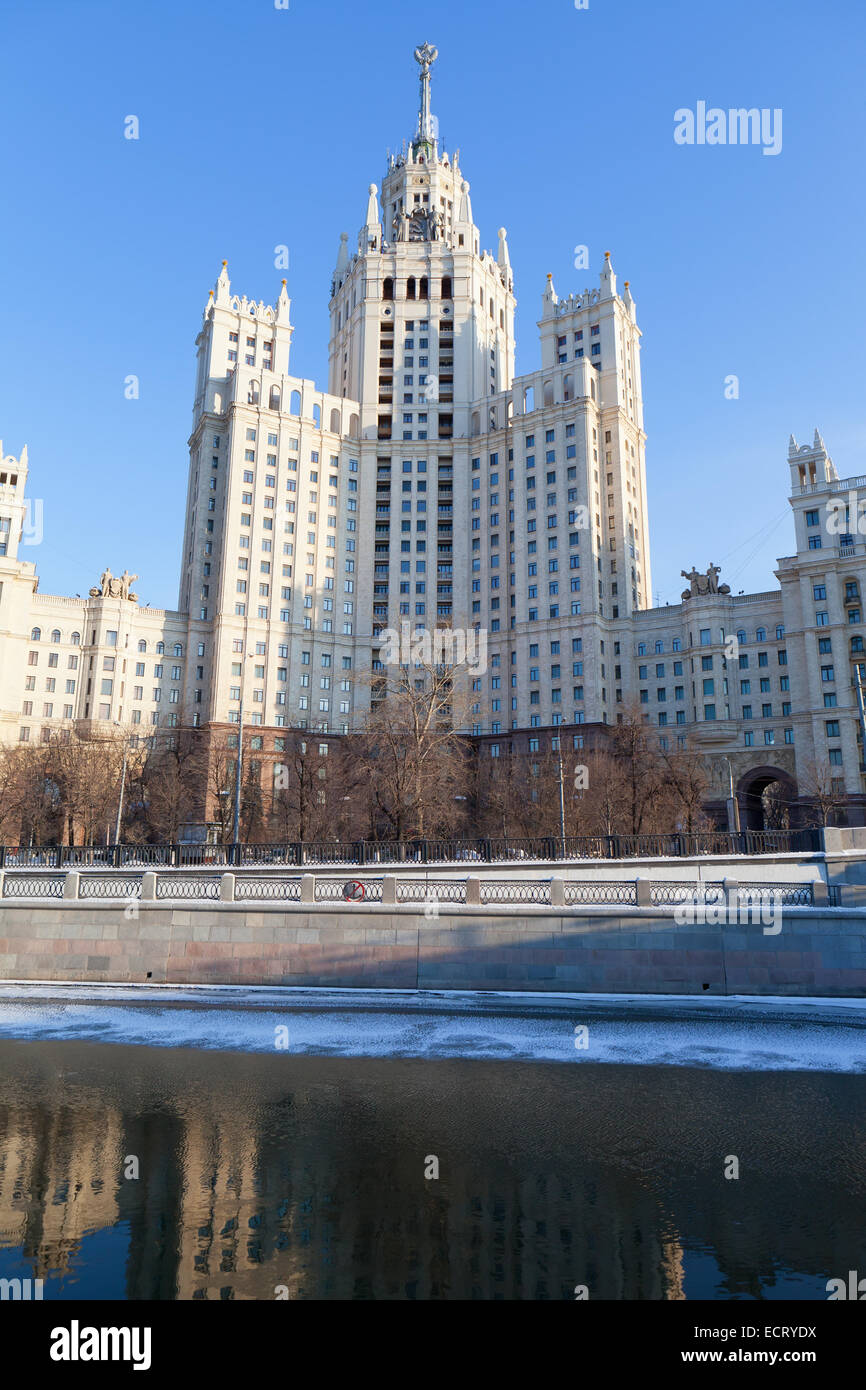 High-rise building on Kotelnicheskaya embankment in Moscow, Russia ...