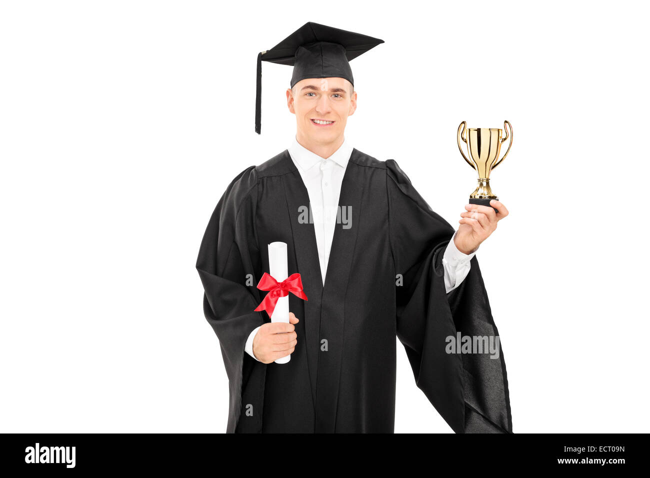 Posing holding certificate award uniform hi-res stock photography and ...