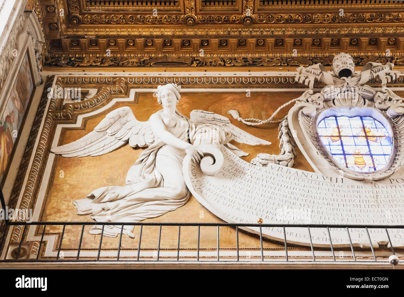 Italy Rome angel in Basilica Santa Maria in Aracoeli Stock Photo - Alamy