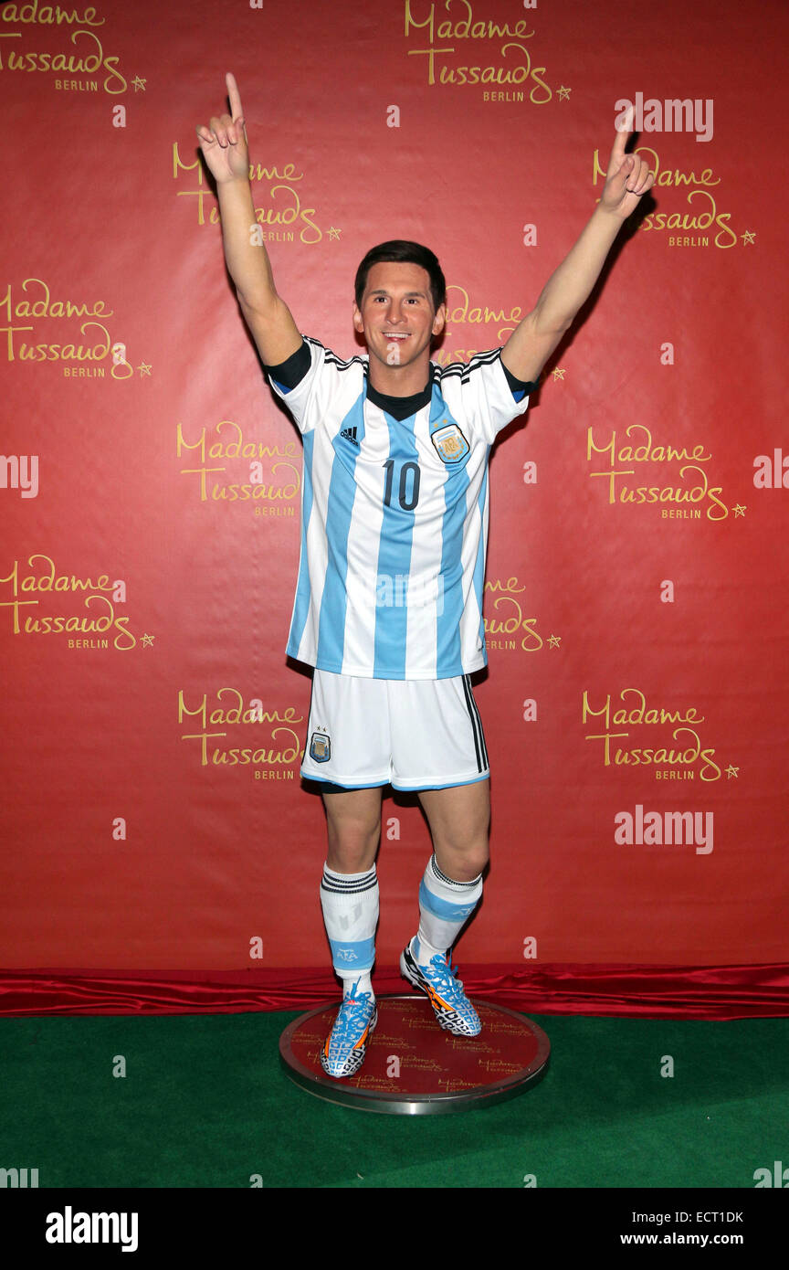 Berlin, Germany. 18th December, 2014. Unveiling Lionel Messi figure at ...