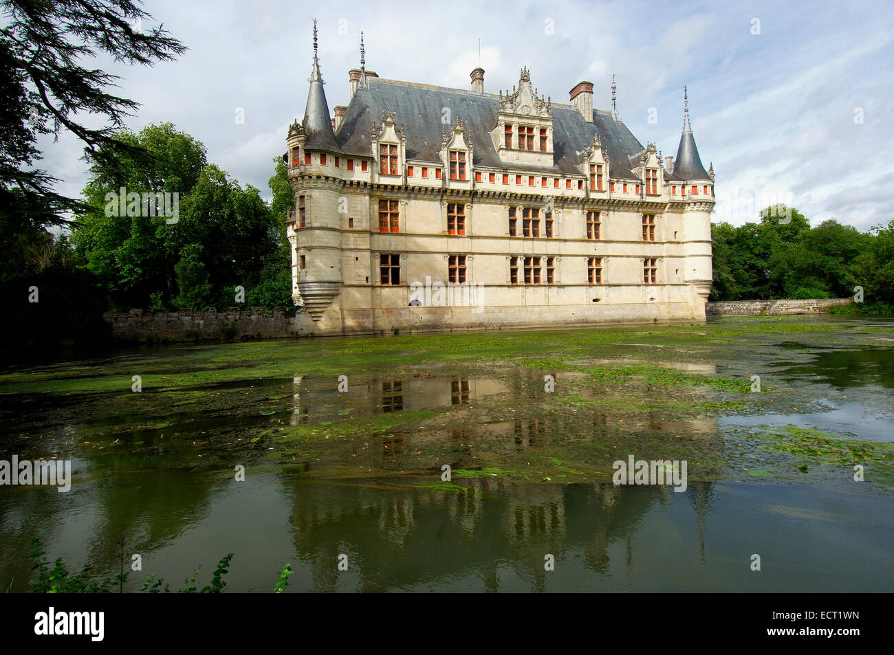 Azay-le-Rideau chateau, Castle of Azay-le-Rideau, built from 1518 to ...