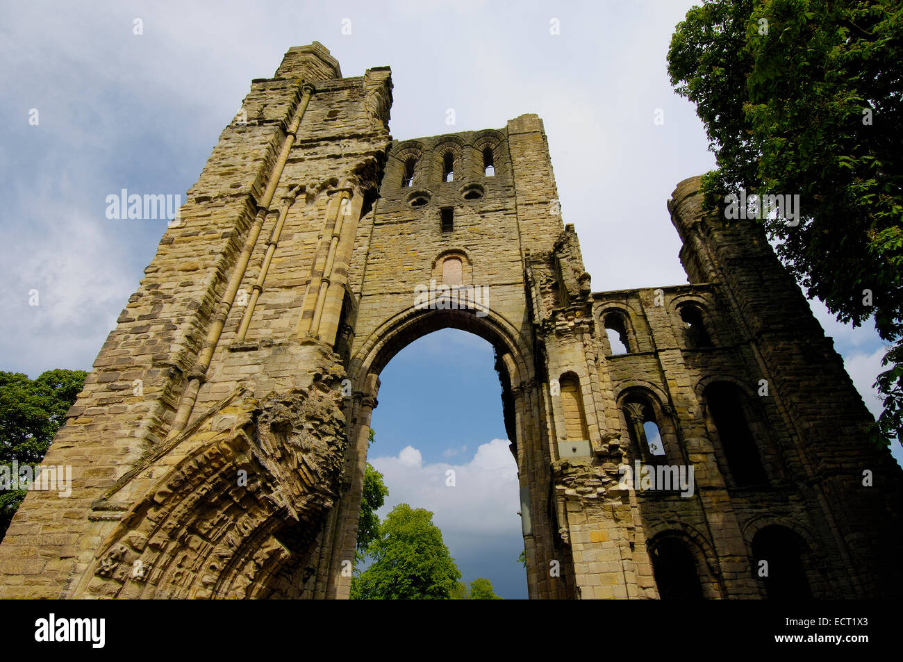 Kelso Abbey, Scottish Borders, Scotland, United Kingdom, Europe Stock ...