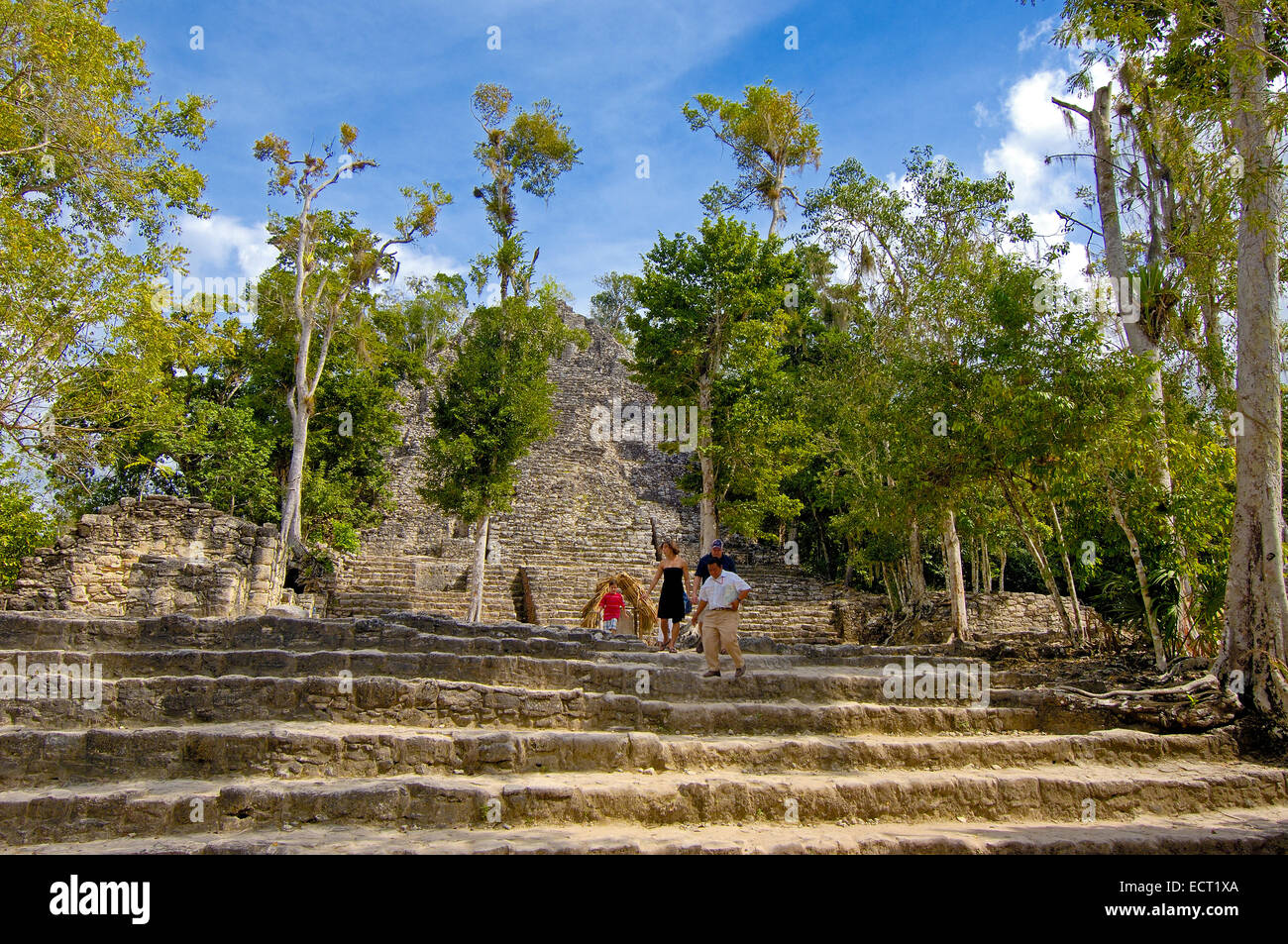 Iglesia ruin, Mayan ruins of Coba, Quintana Roo state, Mayan Riviera ...