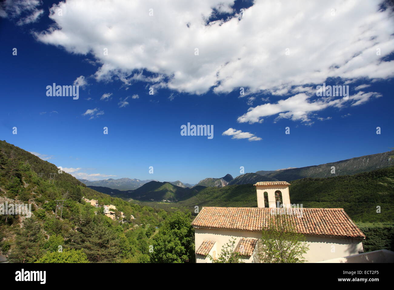 The village of Amirat in the back country of the Alpes-MAritimes ...