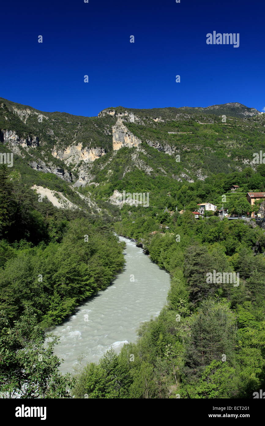 The Tinée valley in the back country of the Alpes-Maritimes Stock Photo ...