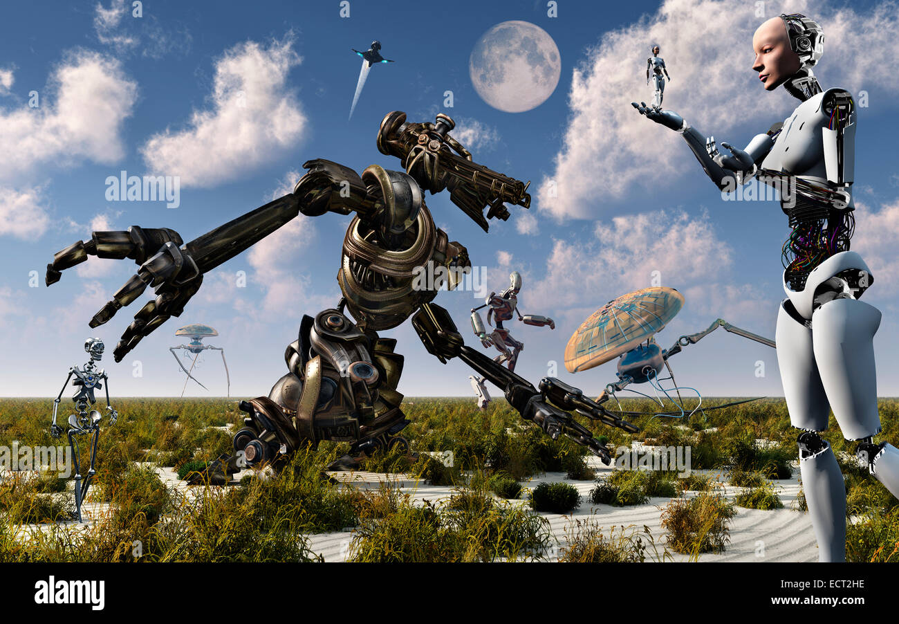 Robots hi-res stock photography and images - Alamy