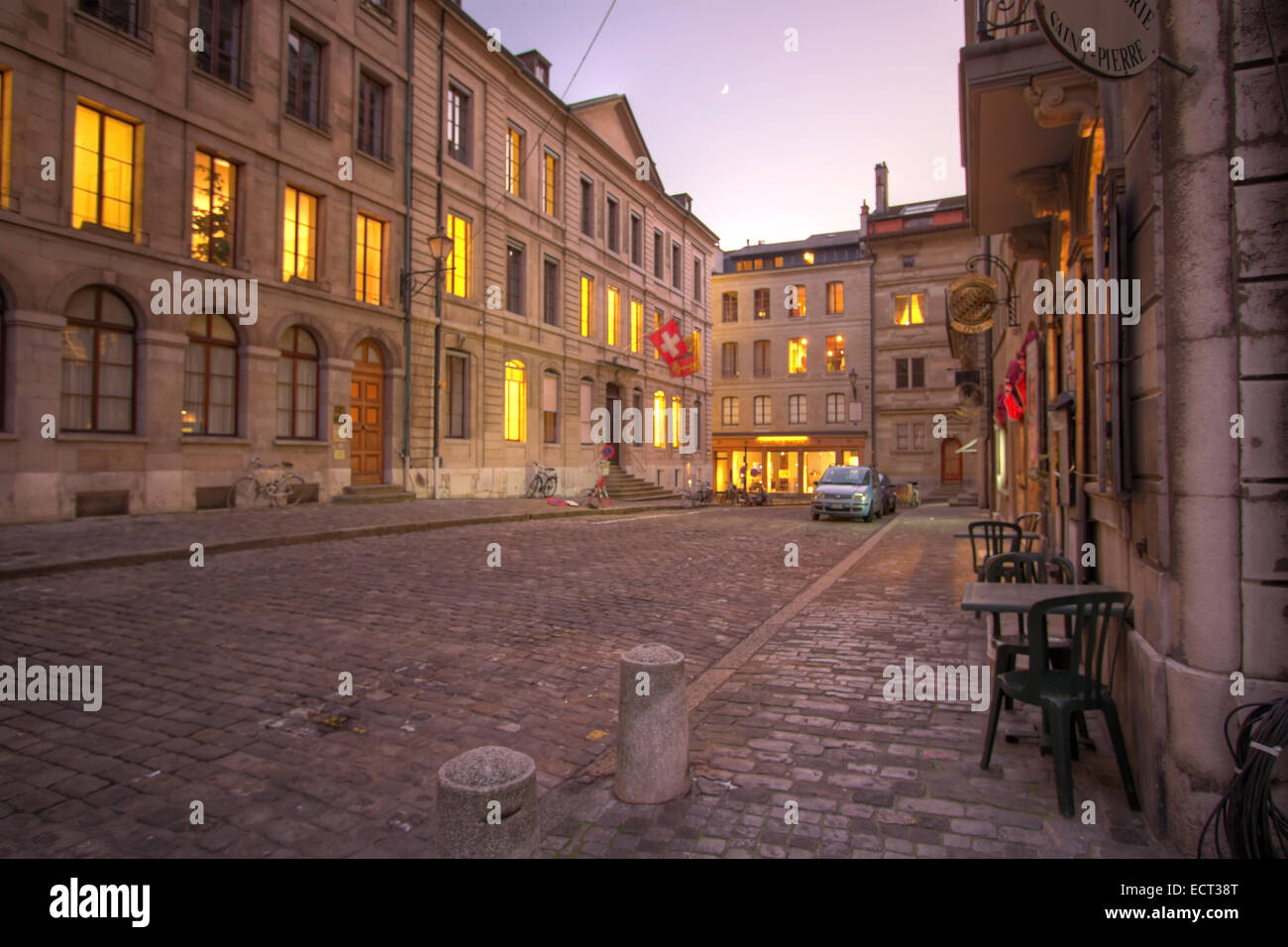 Old view of geneva hi-res stock photography and images - Alamy