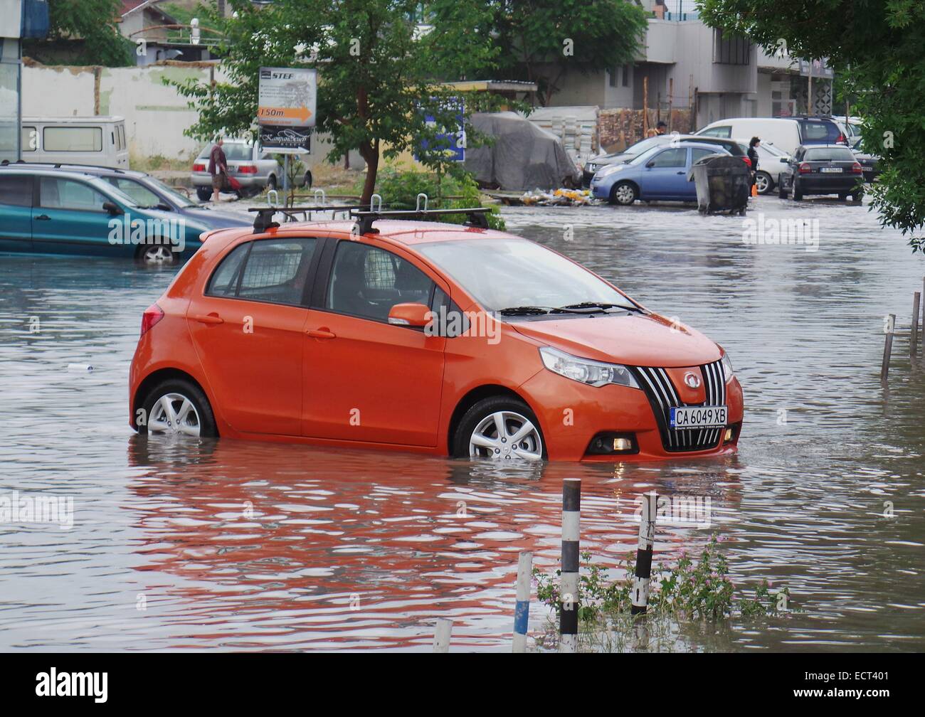 Torrential rain throughout Bulgaria has caused severe flooding ...