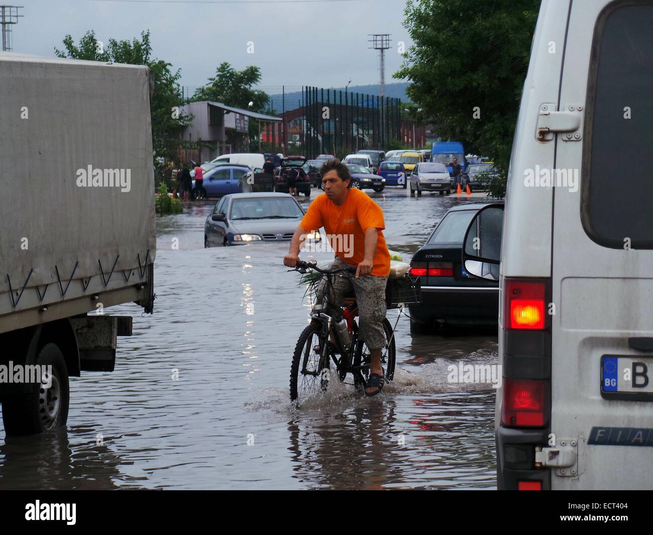 Torrential rain throughout Bulgaria has caused severe flooding ...