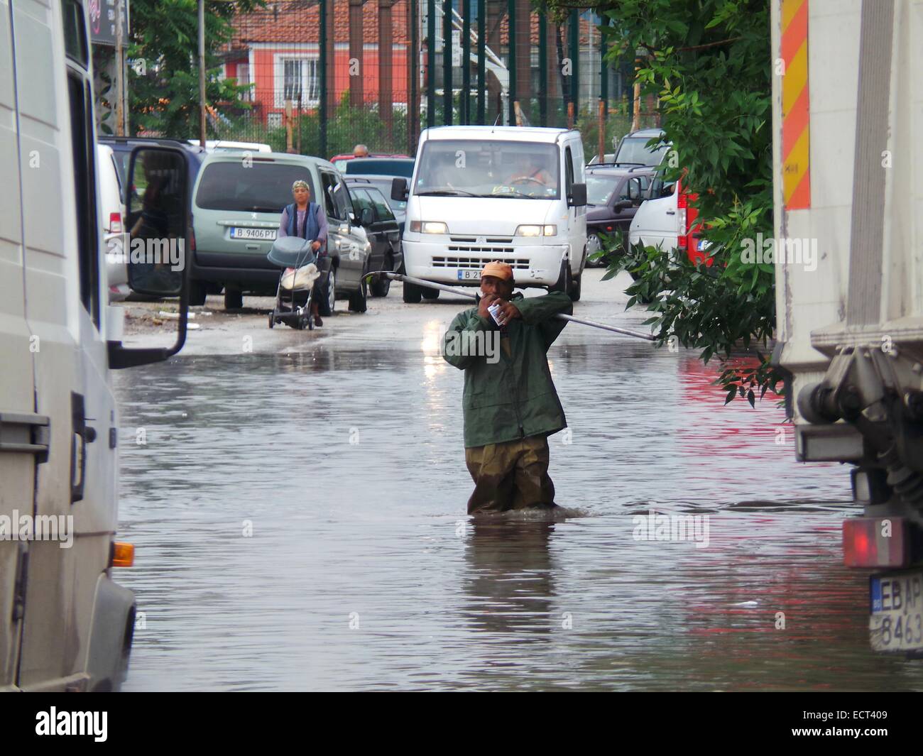 Torrential rain throughout Bulgaria has caused severe flooding ...