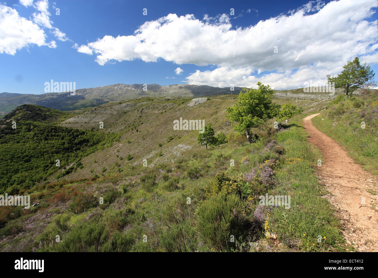 The Loup valley and the Prealpes d'Azur regional park in the back ...