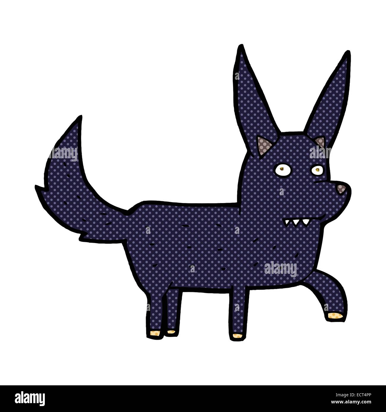 retro comic book style cartoon wild dog Stock Vector Image & Art - Alamy