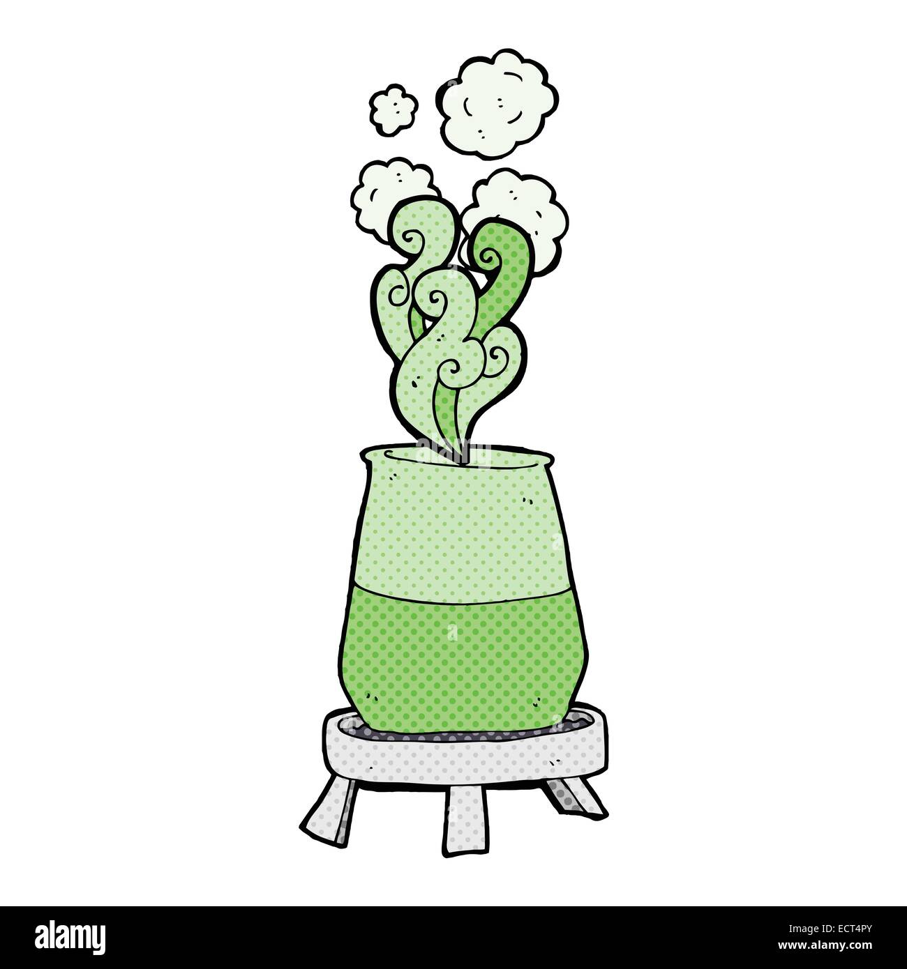 retro comic book style cartoon science experiment Stock Vector Image ...