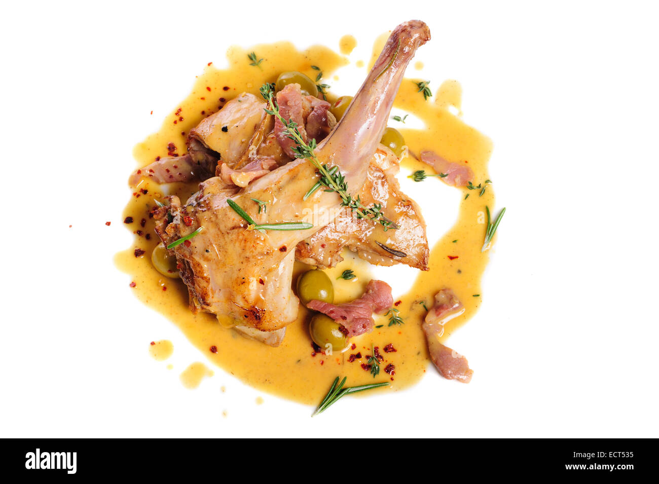 Prepared rabbit legs Stock Photo - Alamy