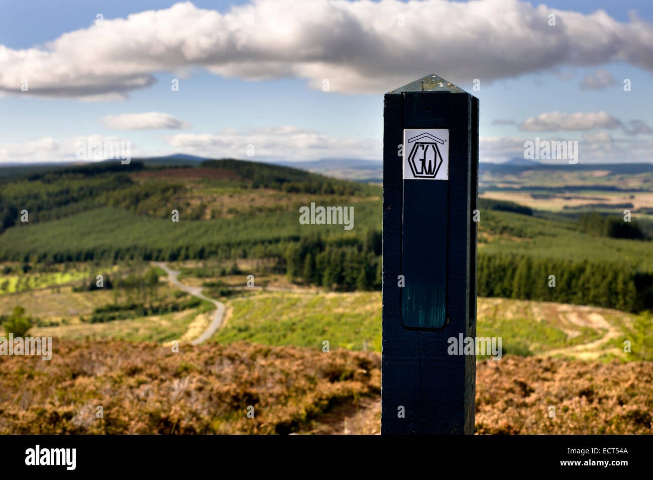 A bright and sunny day for a walk along the Gordon Way, a long distance ...