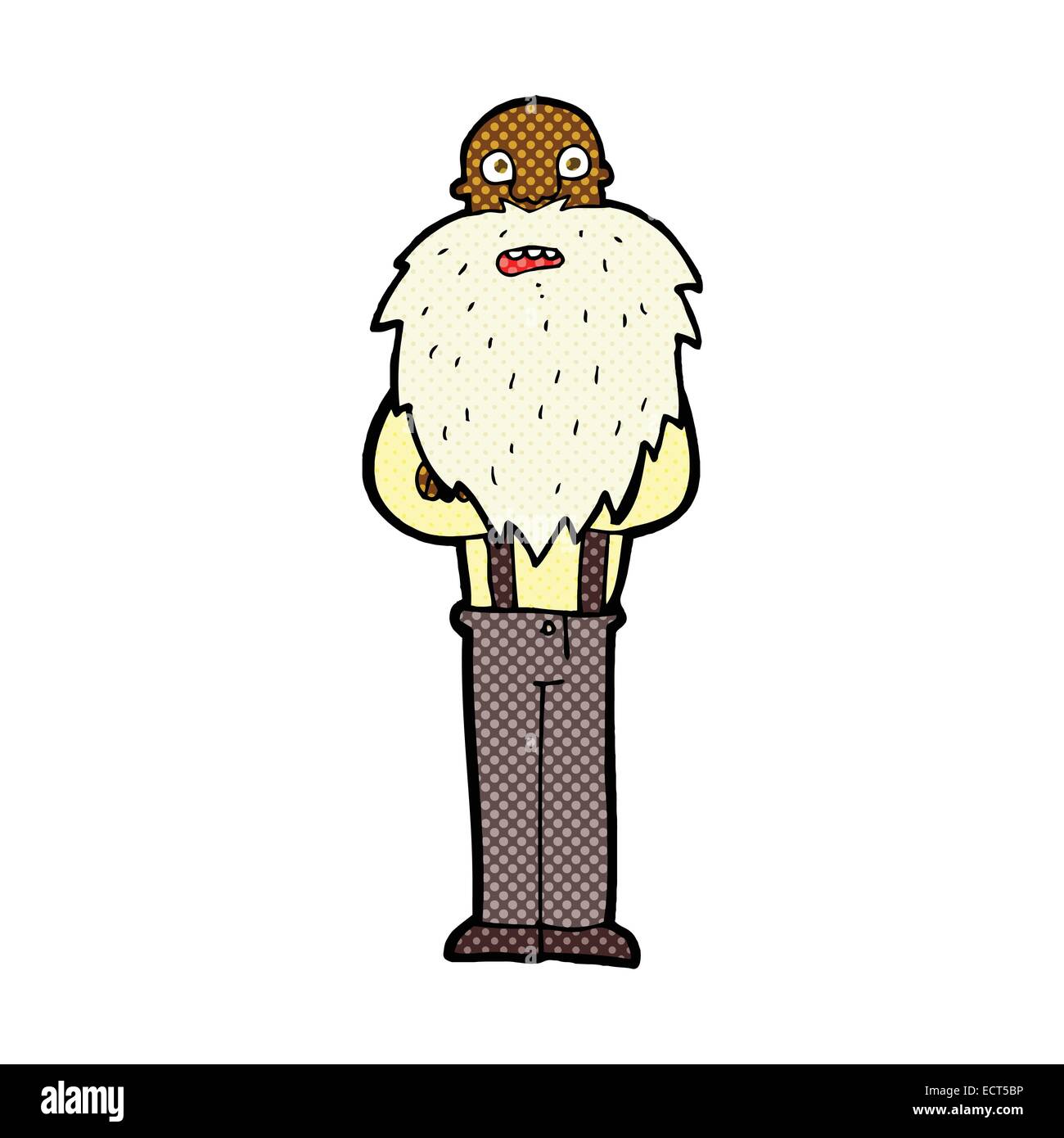 retro comic book style cartoon bearded old man Stock Vector Image & Art ...