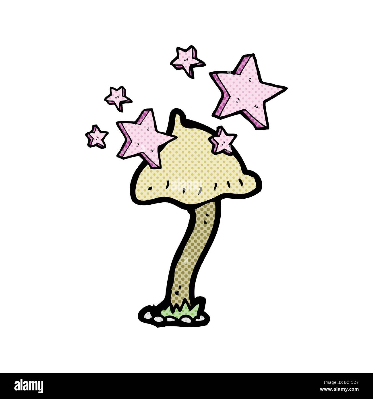 retro comic book style cartoon mushroom Stock Vector Image & Art - Alamy