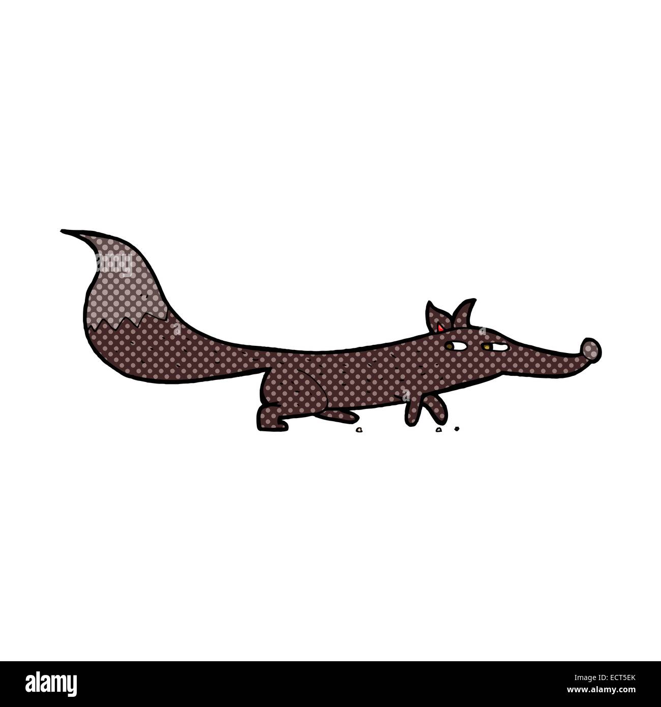 retro comic book style cartoon little fox Stock Vector Image & Art - Alamy
