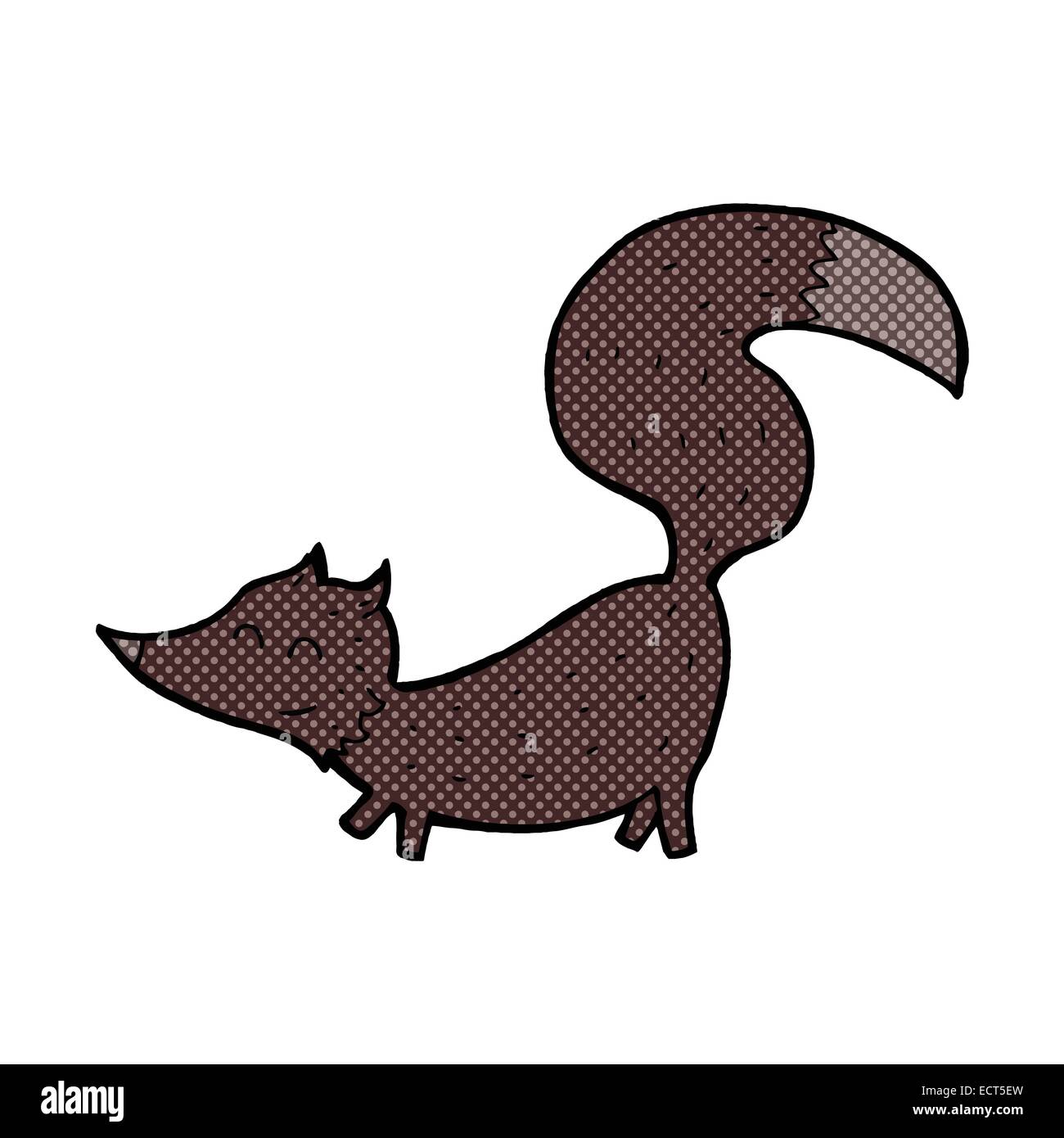 retro comic book style cartoon little wolf cub Stock Vector Image & Art ...