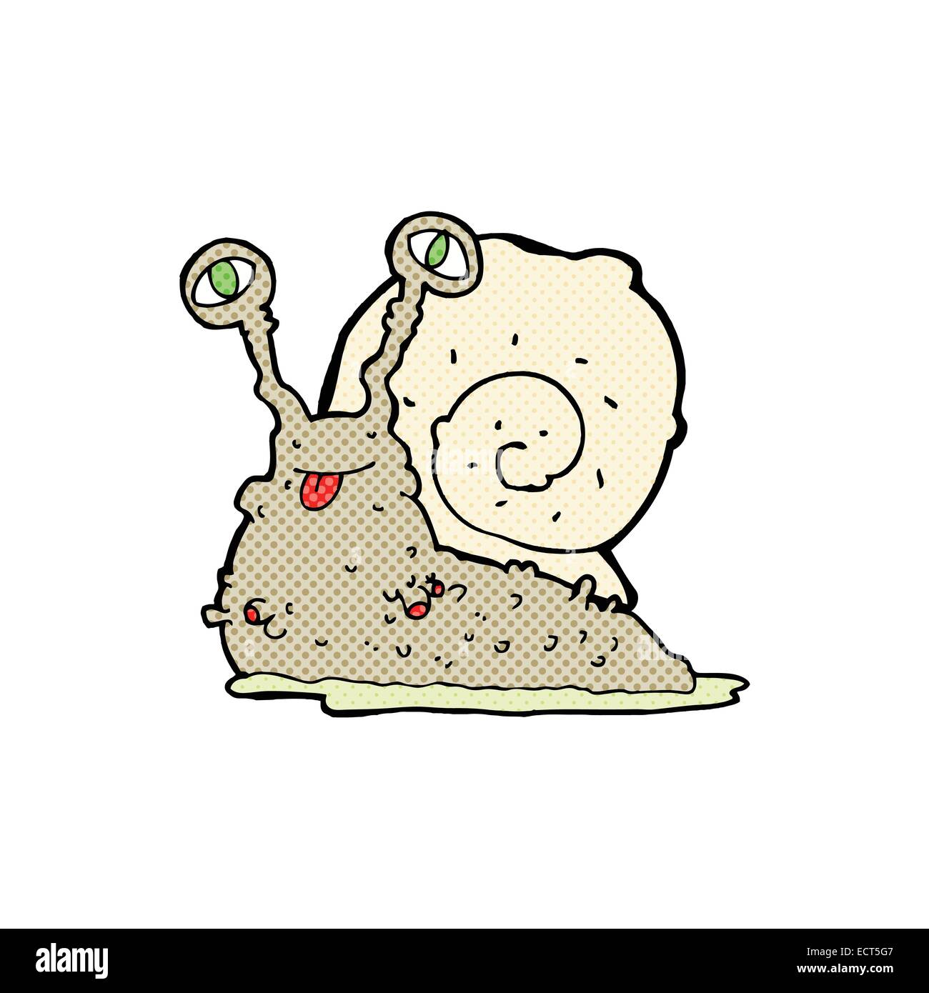 retro comic book style cartoon gross slug Stock Vector Image & Art - Alamy