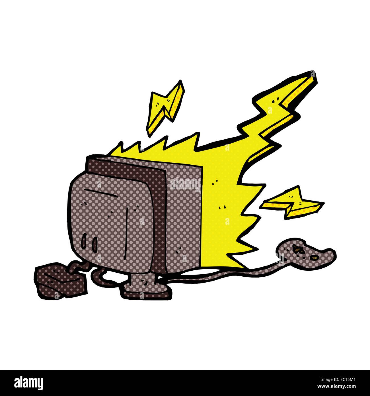 retro comic book style cartoon computer game Stock Vector Image & Art ...