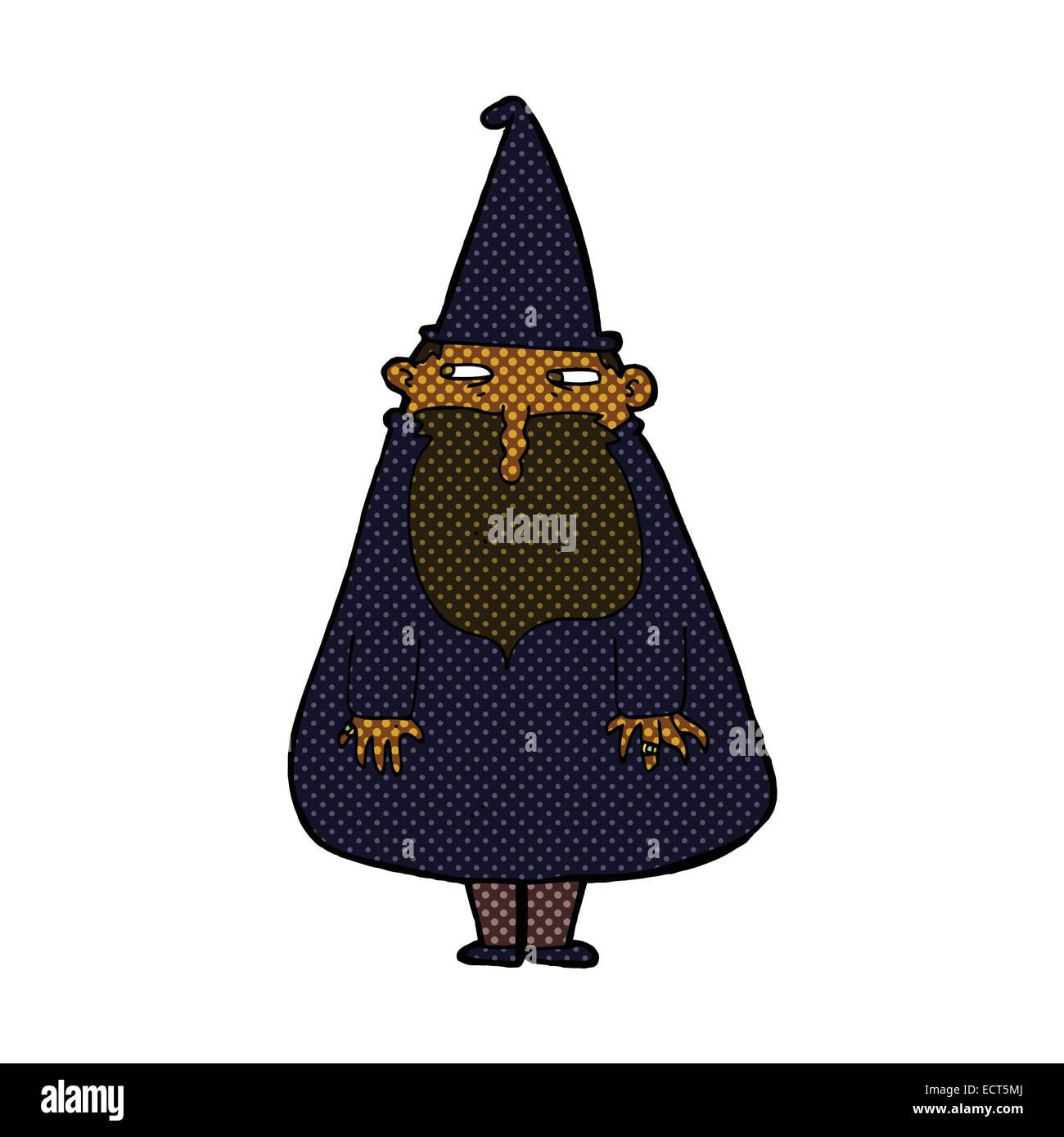 retro comic book style cartoon wizard Stock Vector Image & Art - Alamy
