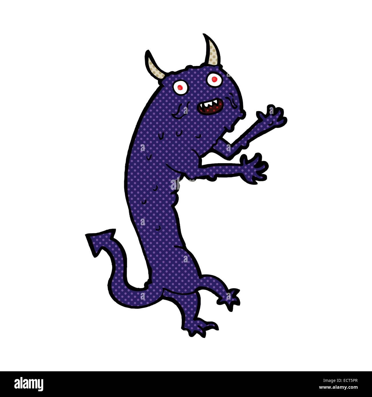 retro comic book style cartoon devil Stock Vector Image & Art - Alamy