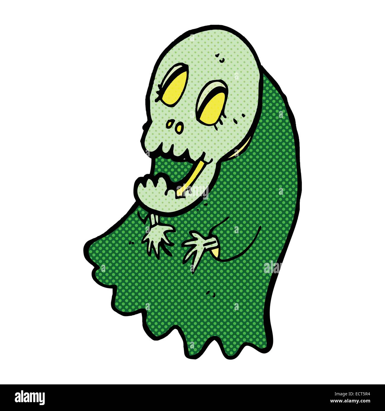 retro comic book style cartoon spooky ghoul Stock Vector Image & Art ...