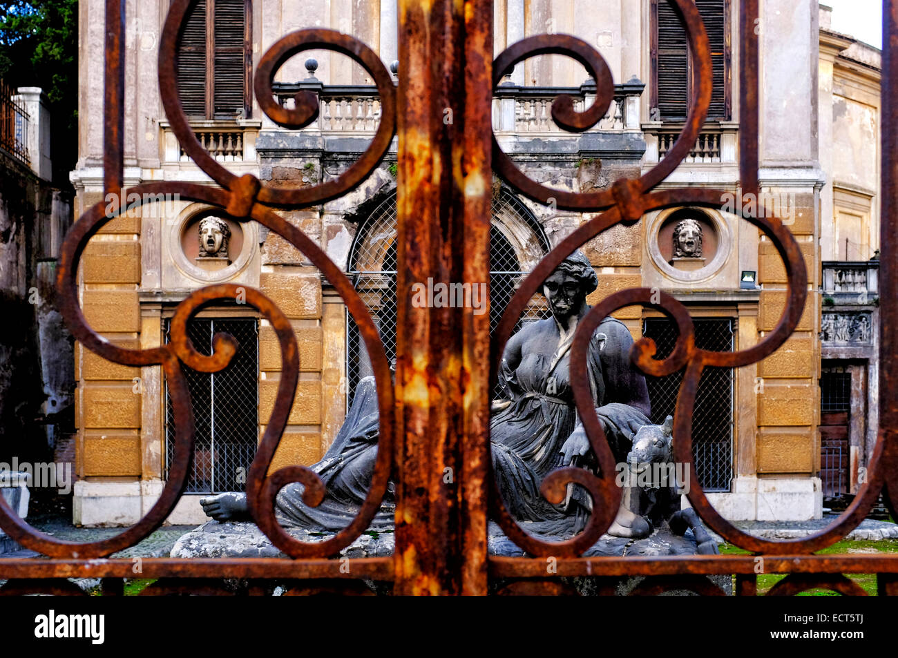 Side entrance to Villa Albani-Torlonia, Rome Italy Stock Photo - Alamy