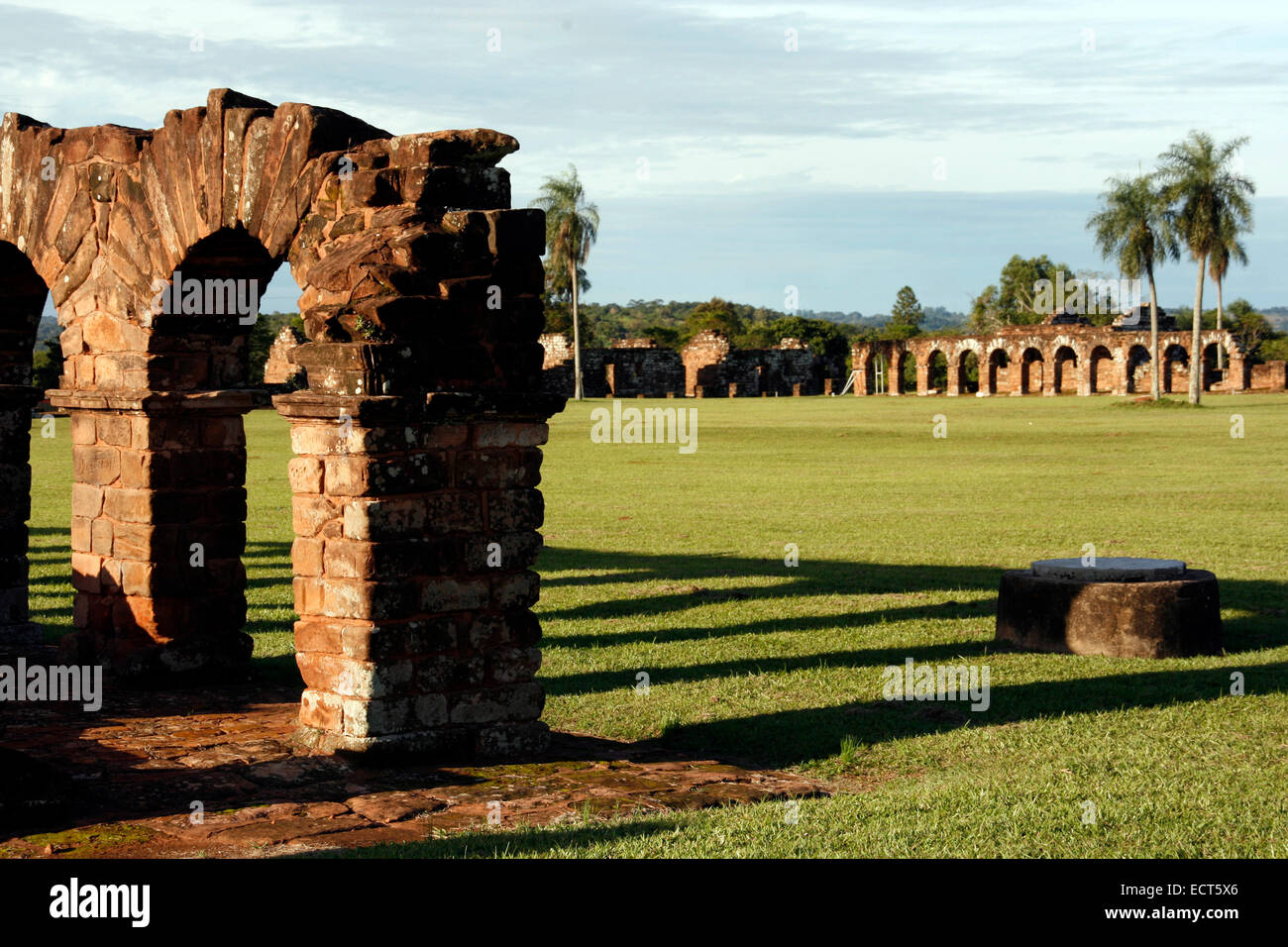 The ruins of the early 18th century Jesuit mission at Trinidad del ...
