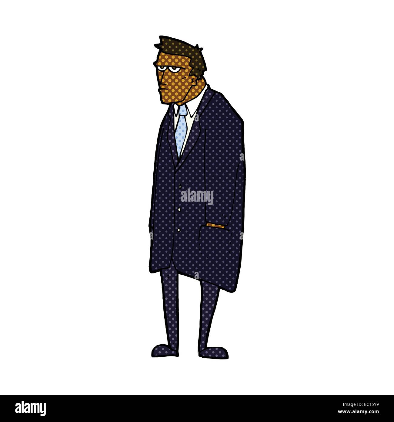 Cartoon bad tempered man Stock Vector Images - Alamy