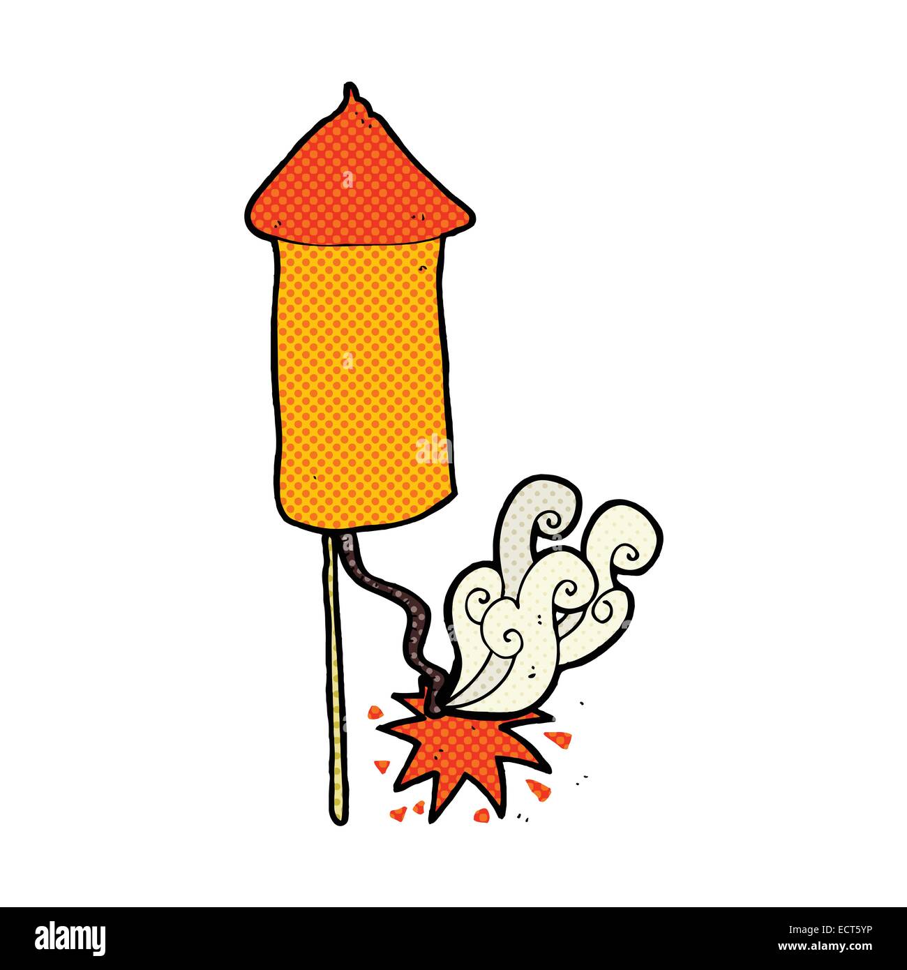retro comic book style cartoon firework Stock Vector Image & Art - Alamy