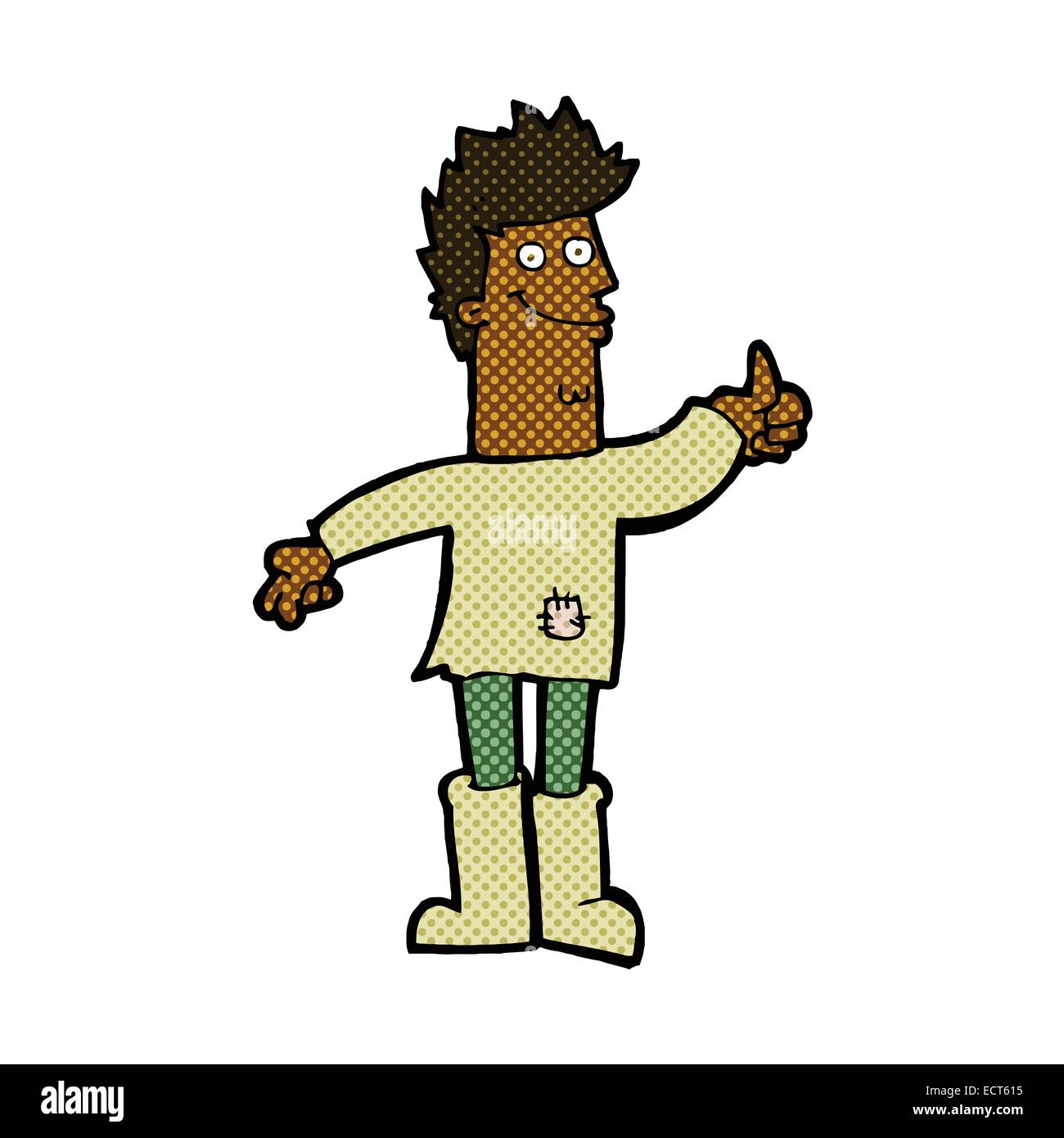 Dot art man thinking Cut Out Stock Images & Pictures - Alamy