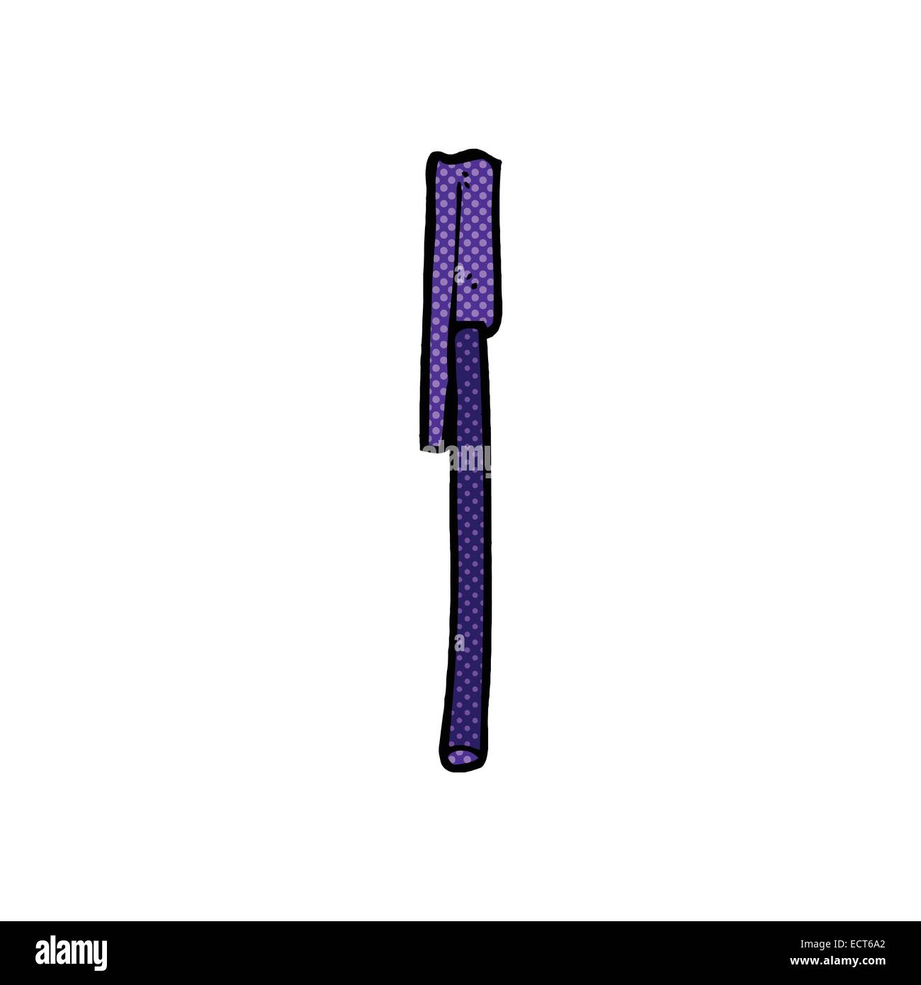 retro comic book style cartoon pen Stock Vector Image & Art - Alamy
