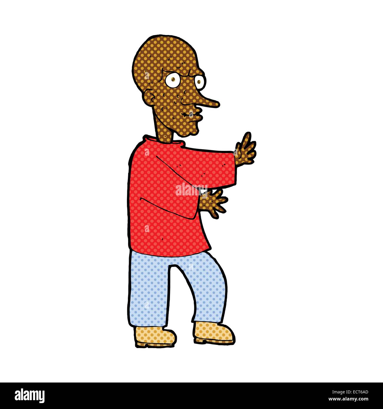 Cartoon mean looking man Stock Vector Images - Alamy