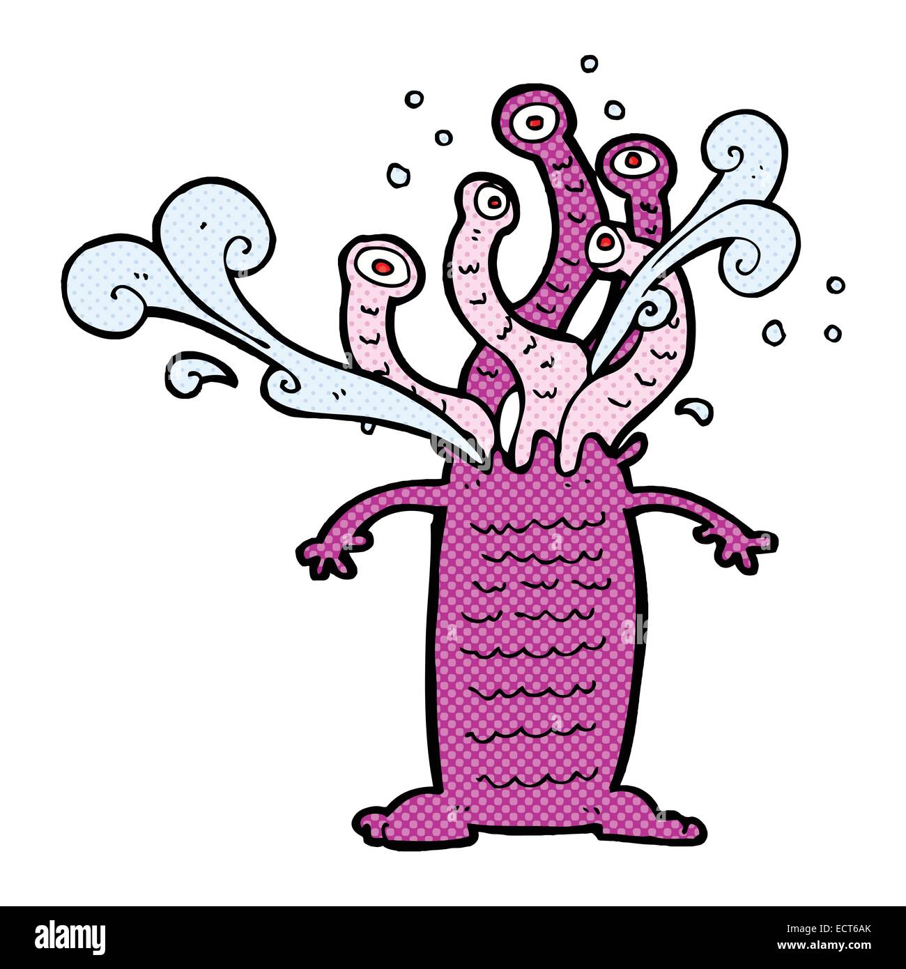 retro comic book style cartoon monster Stock Vector Image & Art - Alamy
