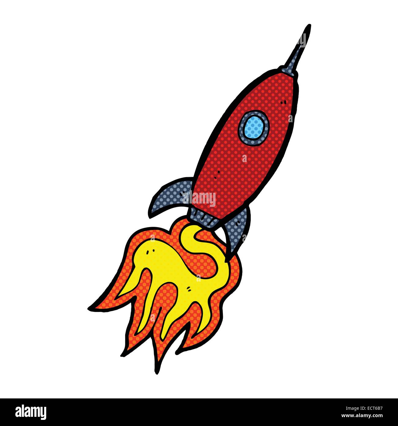 retro comic book style cartoon spaceship Stock Vector Image & Art - Alamy