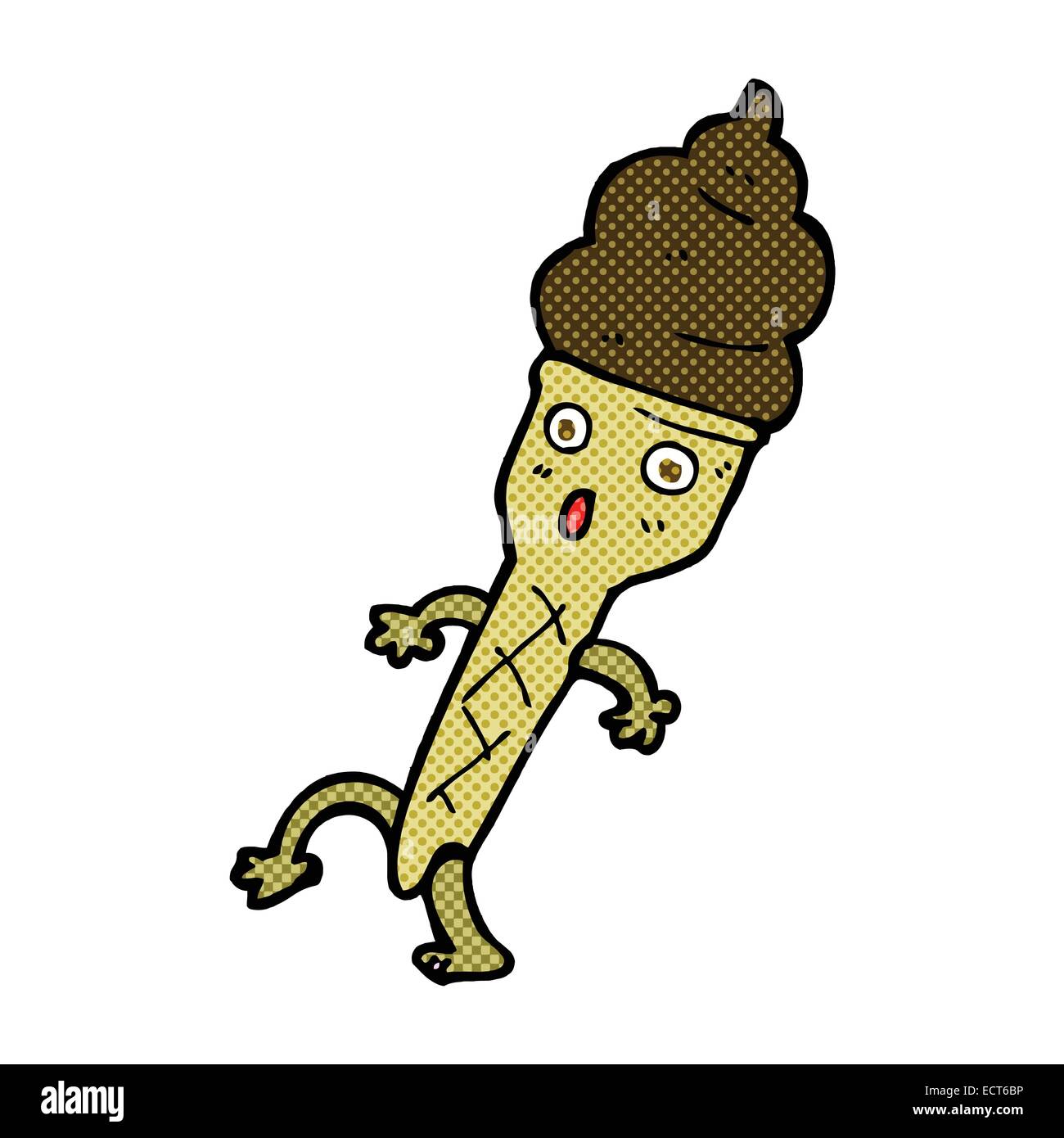 retro comic book style cartoon ice cream Stock Vector Image & Art - Alamy