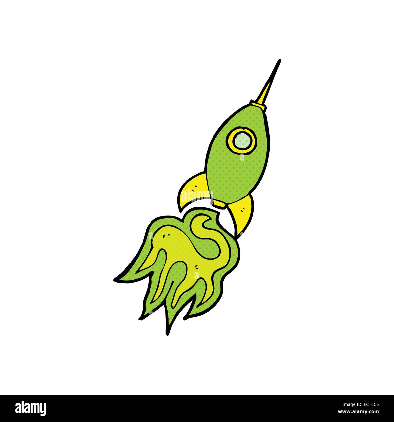 Comic book illustration rocket Stock Vector Images - Alamy