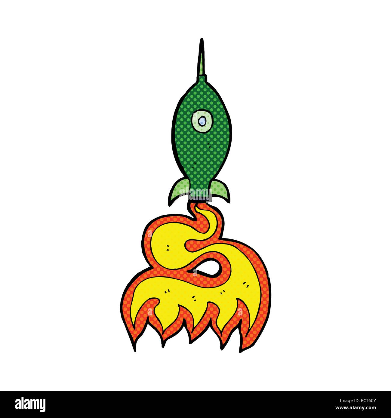 Comic book style rocket illustration hi-res stock photography and ...