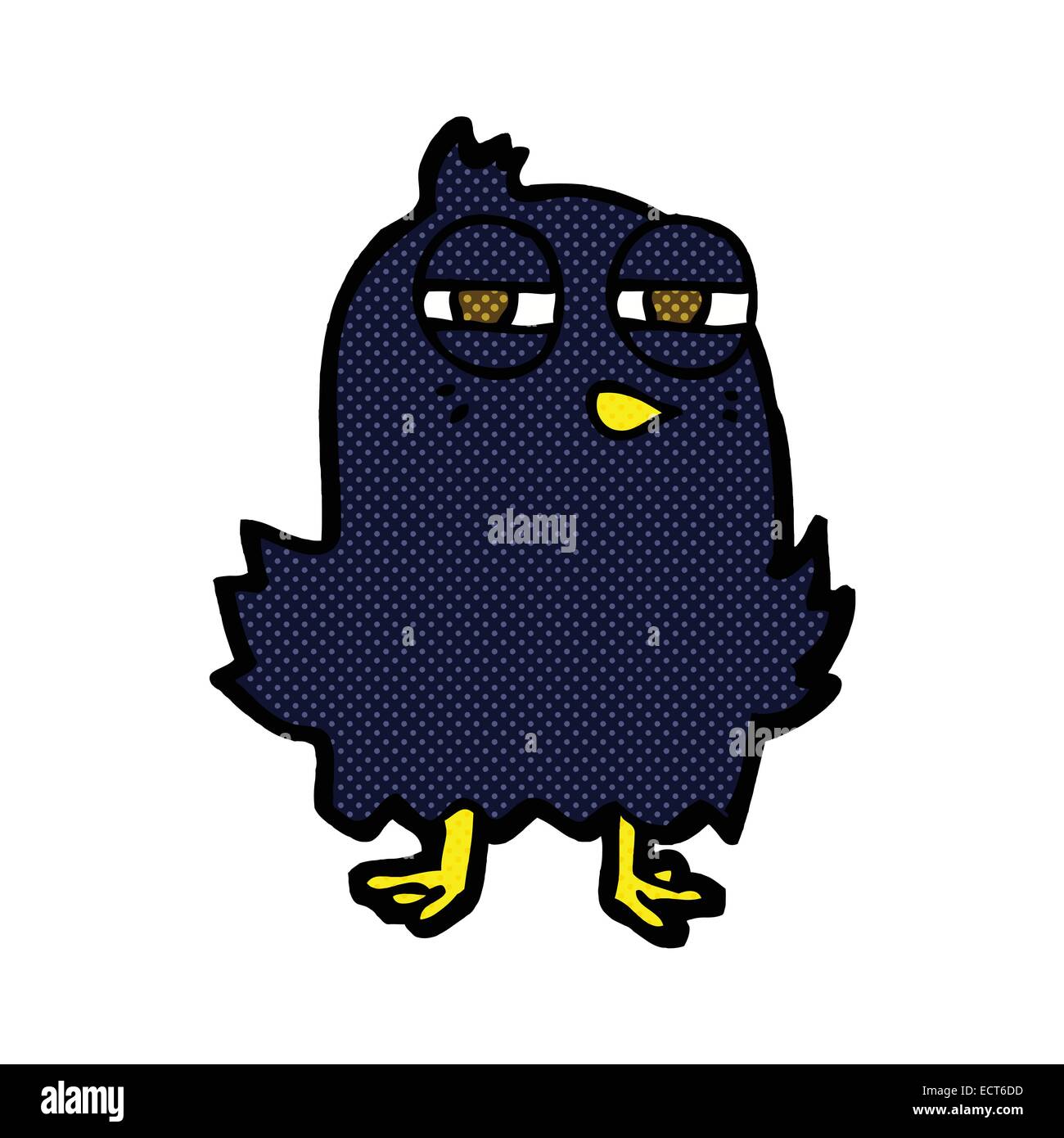 funny retro comic book style cartoon bird Stock Vector Image & Art - Alamy