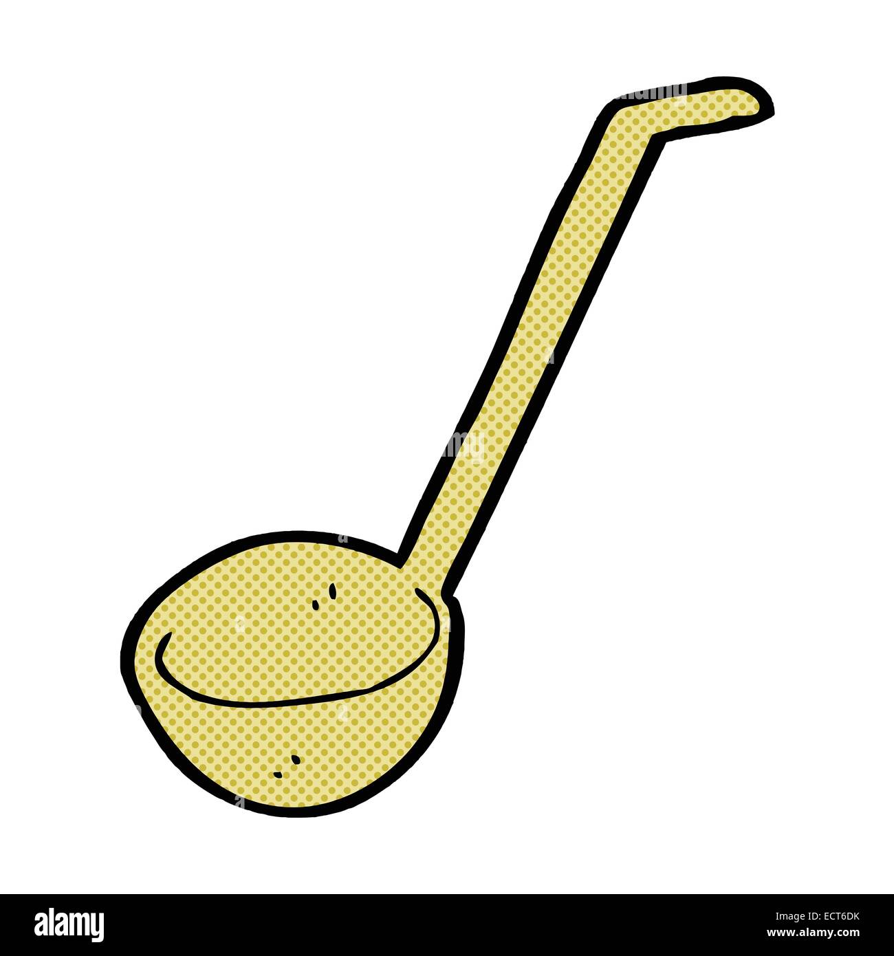 retro comic book style cartoon ladle Stock Vector Image & Art - Alamy