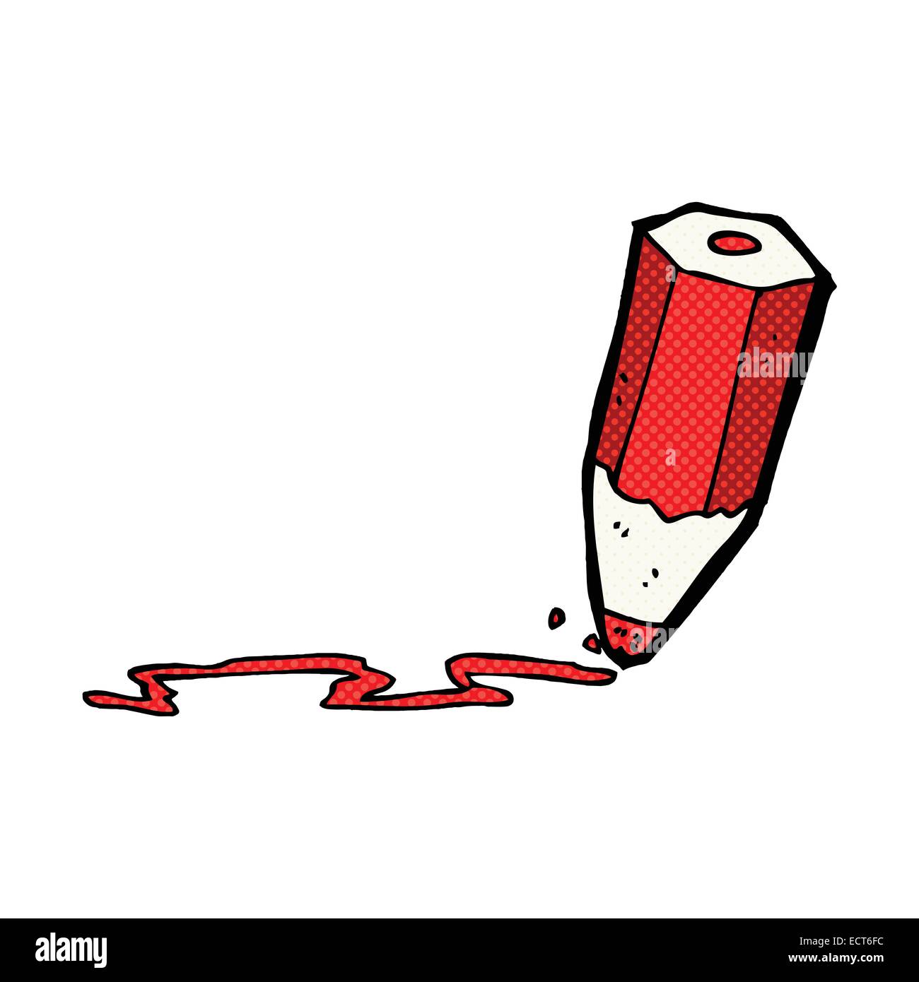 retro comic book style cartoon drawing colored pencil Stock Vector ...