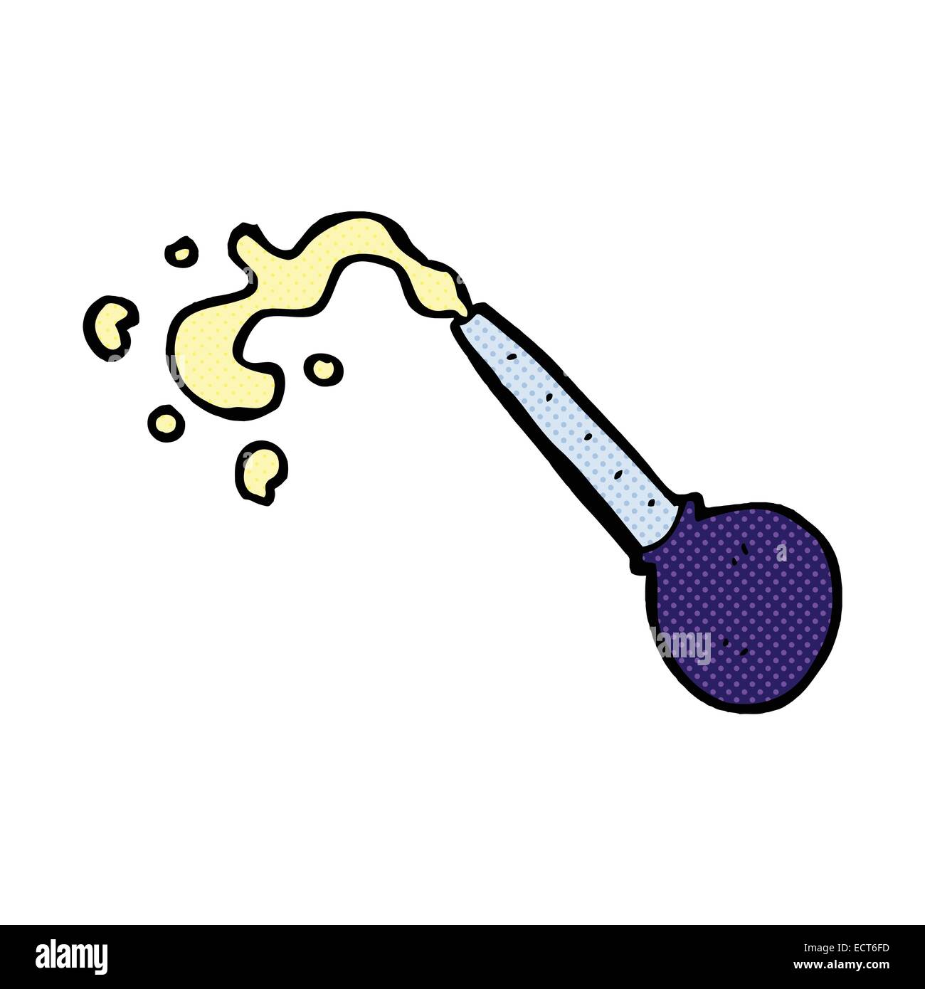 retro comic book style cartoon pipette Stock Vector Image & Art - Alamy