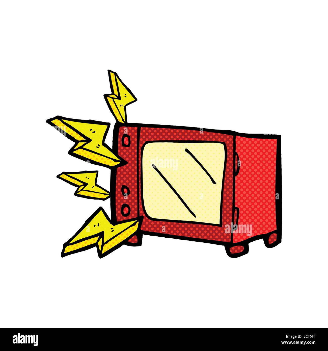 Microwave Explosion Cartoon