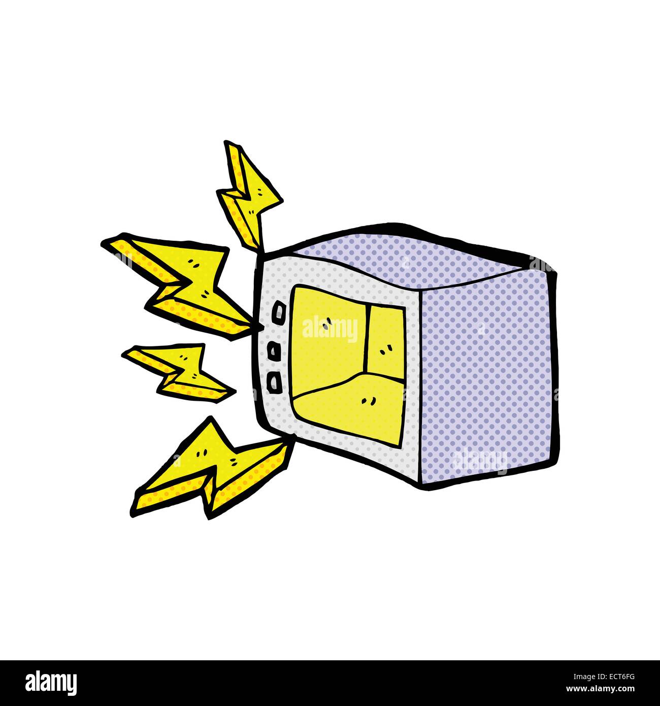 retro comic book style cartoon microwave Stock Vector Image & Art - Alamy